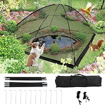 Koi Fish Pond Cover 13x9 Foot Pond Net Cover - Heavy Duty Woven Nylon ...