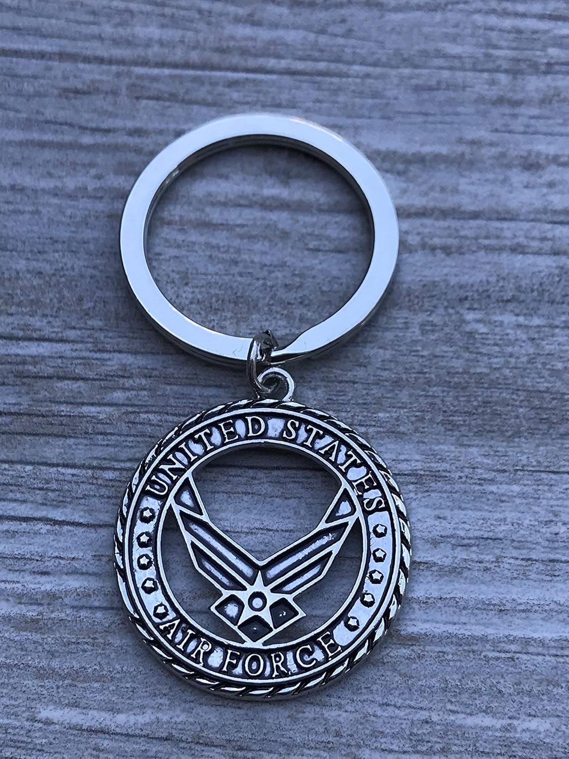 Amazon.com: USA Air Force Keychain, Military Products,Air Force Charm ...