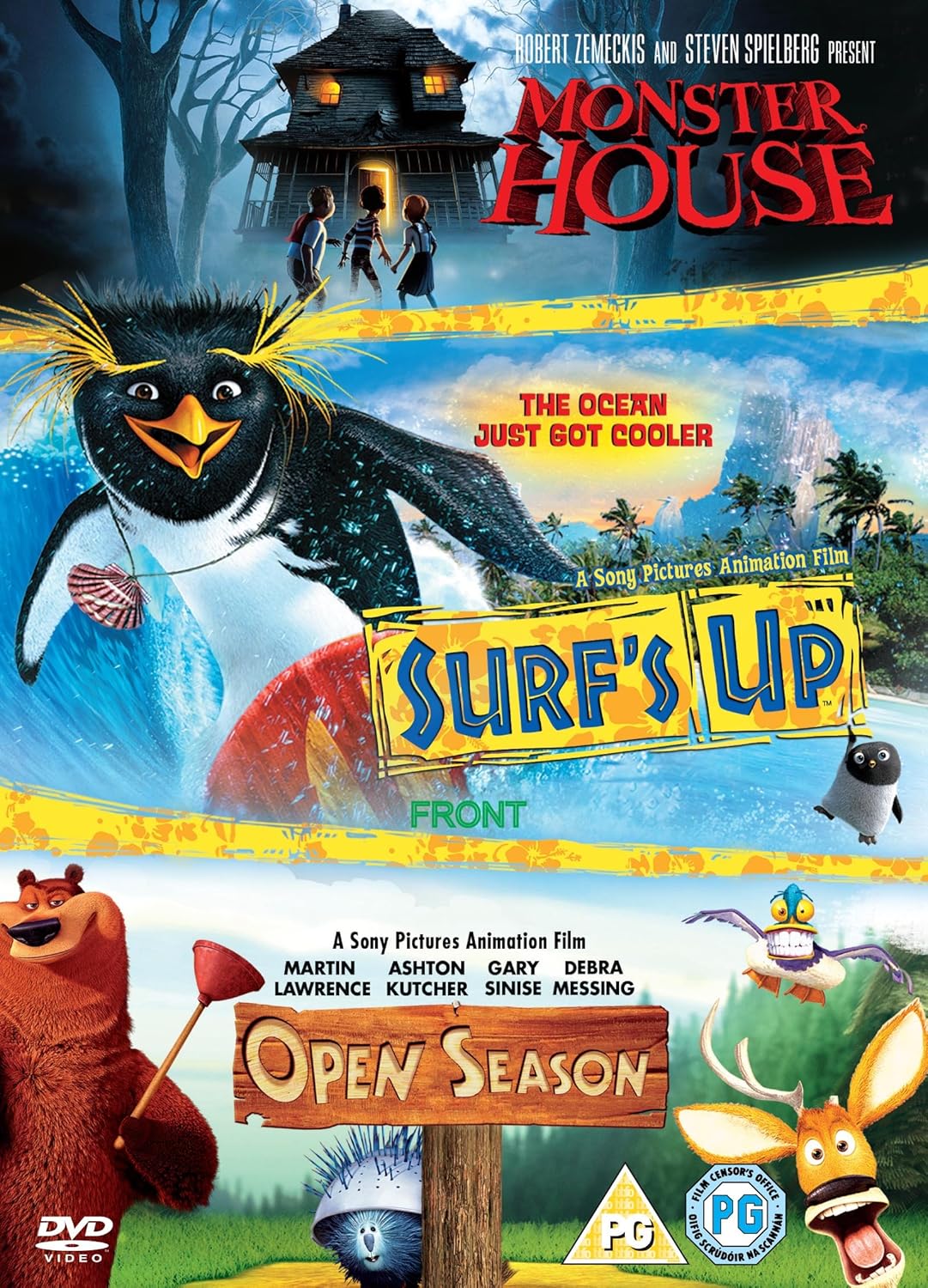 Surf's Up / Monster House / Open Season 3 DVDs UK Import: Amazon.de: DVD & Blu-ray