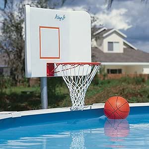 Amazon.com: POOL SHOT Wing it Swimming Pool Basketball Hoop for Above ...