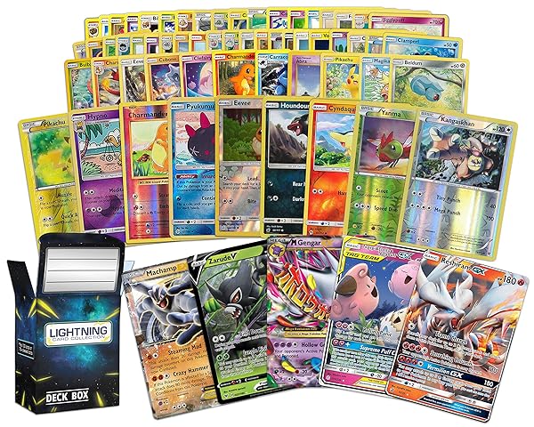 Lightning Card Collection's Ultra Rare Bundle- 50 Cards, 2 foil Cards ...