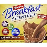 Amazon.com : Carnation Breakfast Essentials Powder Drink Mix, Rich Milk ...