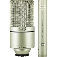 Amazon.com: MXL 990/991 Large and Small Diaphragm Condenser Microphone ...