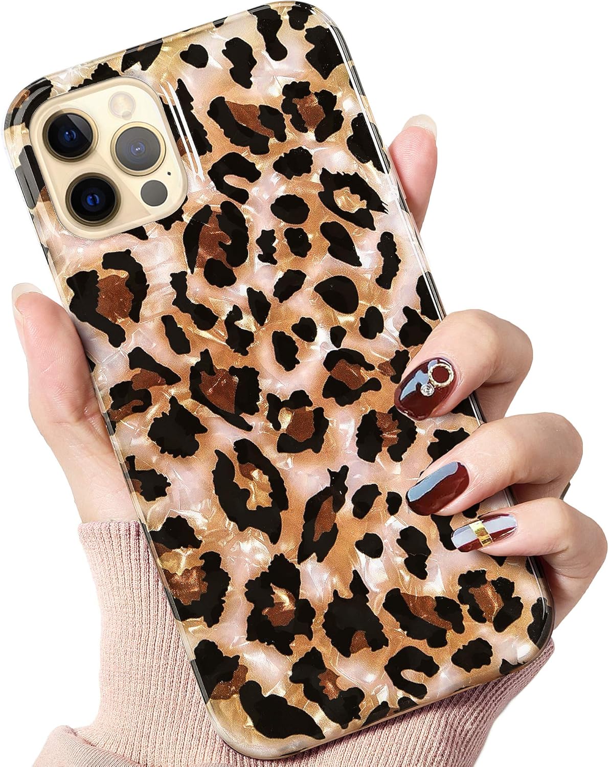 IDweel Case Compatible with iPhone 12 Pro Max 6.7 Inch Cheetah, Luxury ...