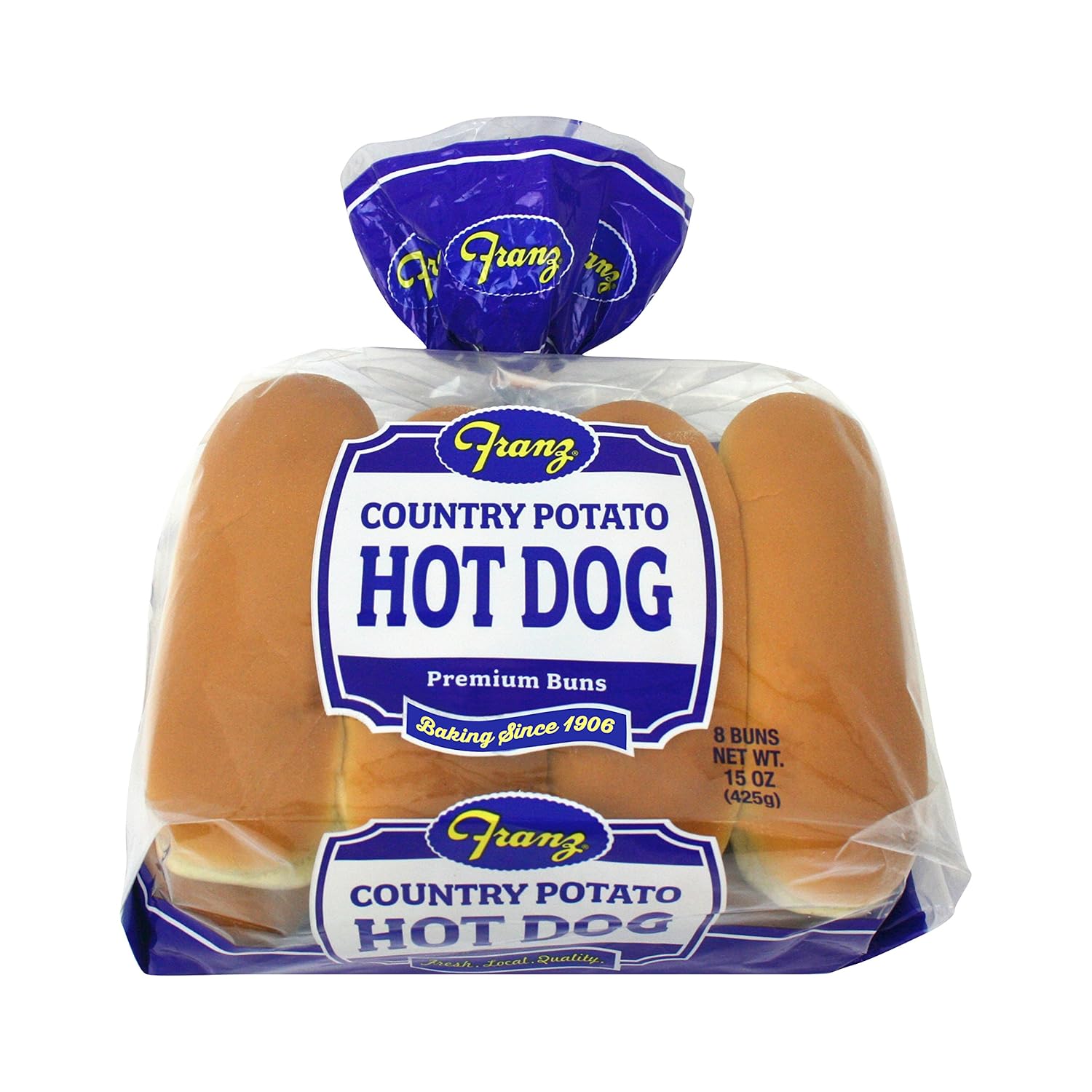 Franz Cluster Potato Hot Dog Buns, 15 oz: Amazon.com: Grocery & Gourmet ...