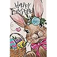 Amazon.com : Covido Home Decorative Happy Easter Rabbit Bunny Garden ...