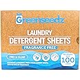 Amazon.com: Free & Clear Unscented Laundry Detergent Sheets, Up to 100 Loads, Biodegradable, Non ...