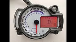 Amazon.com: SAMDO Motorcycle Speedometer 299 Kmh Mph 7 Color 14000RPM ...