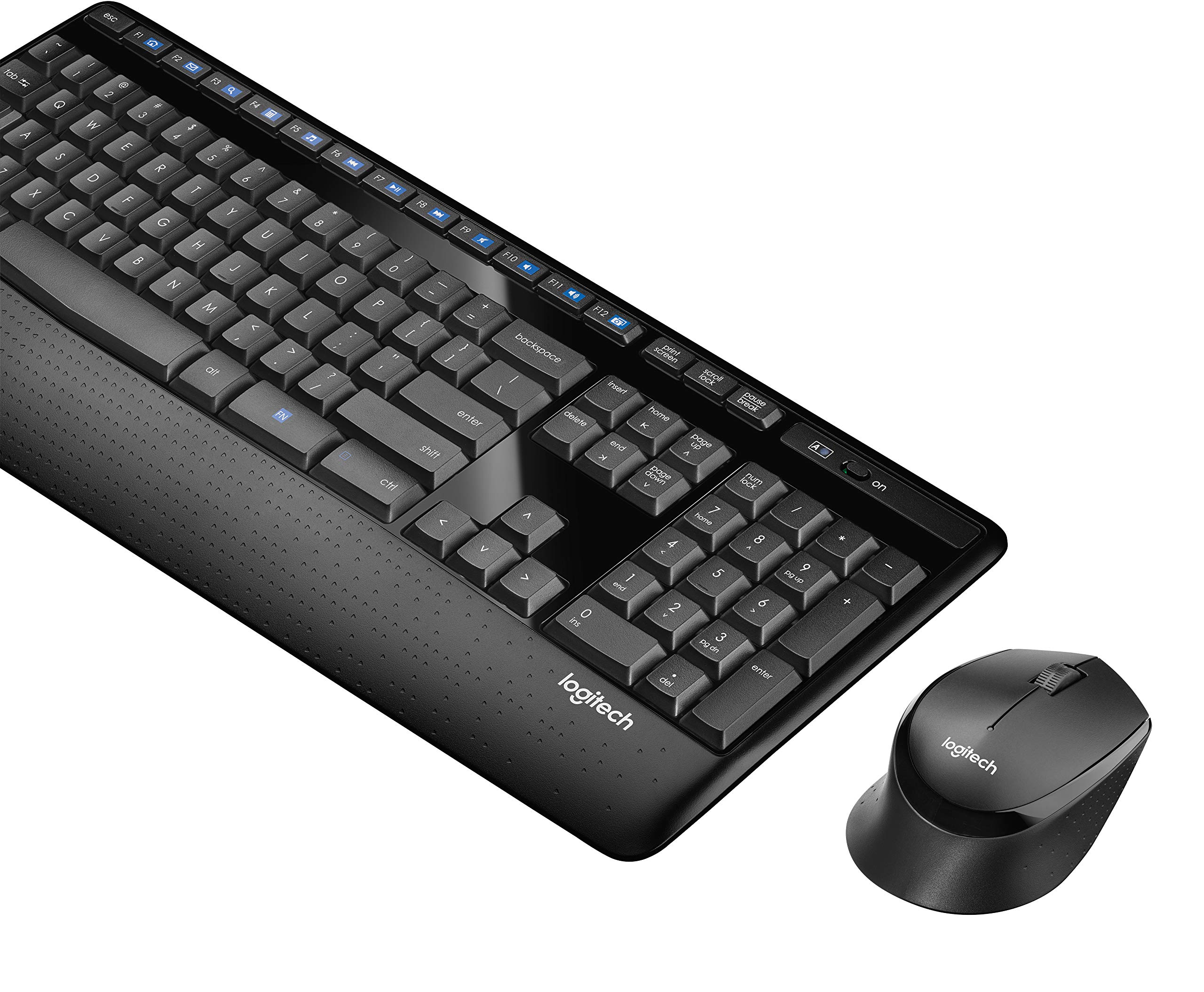Logitech MK345 Wireless Combo Full sized Keyboard With Palm Rest And