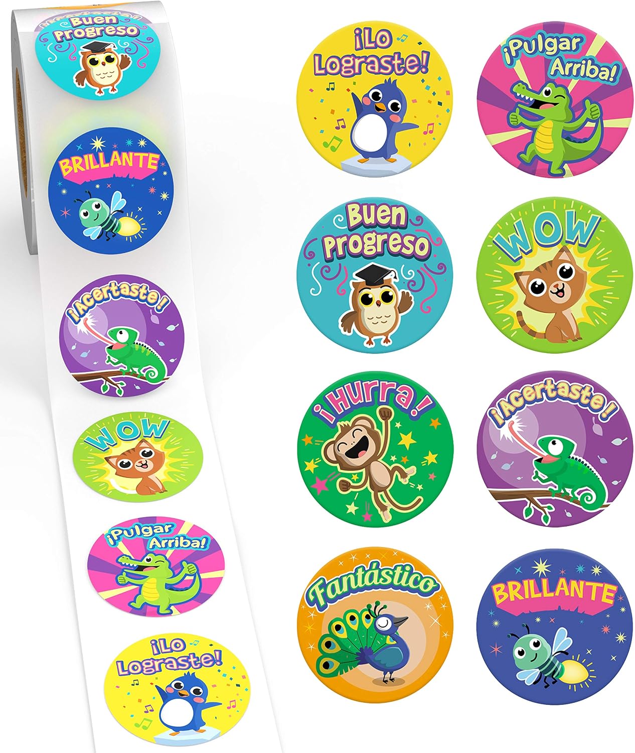 Sweetzer & Orange Spanish Stickers for Teachers and Parents! 1000 ...