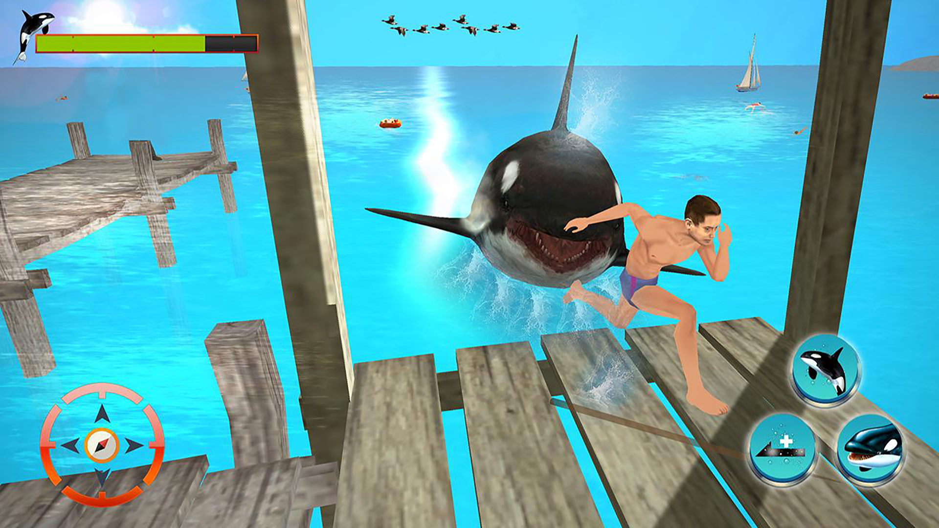 Amazon.com: Killer Blue Orca Whale Attack Sim 3D: Whale game: Appstore ...