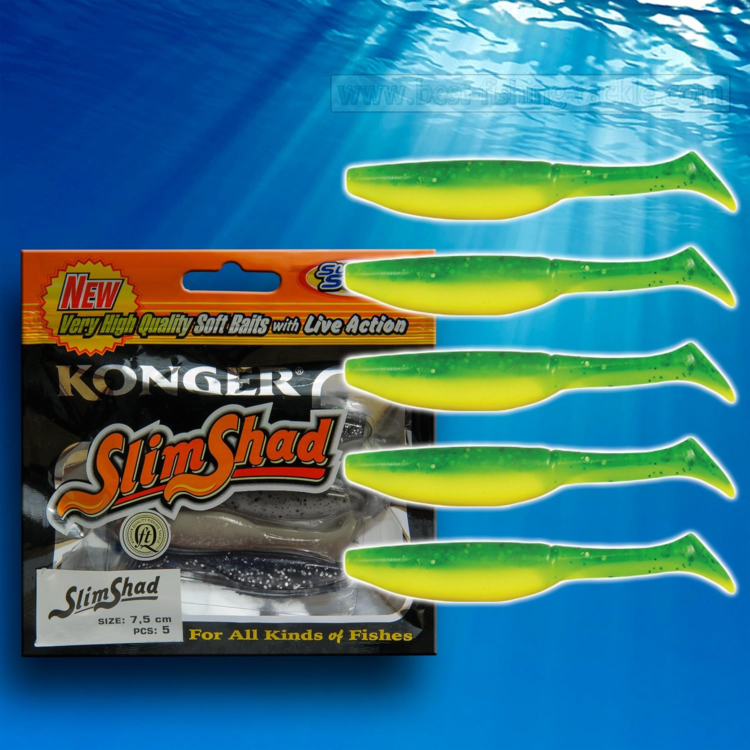 Ripper Kopyto Soft Fishing Lure Bait 7.5cm 3 Jig Head Drop Shot Perch ...