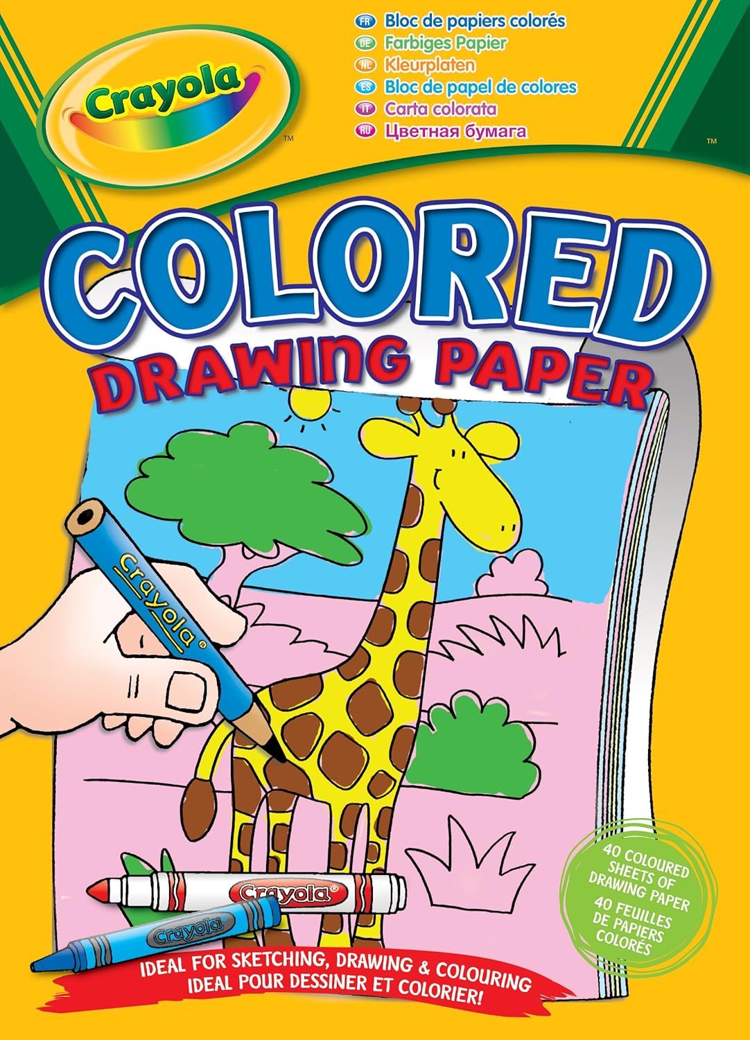 CRAYOLA A4 Coloured Paper Pad: Amazon.co.uk: Toys & Games