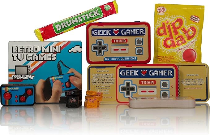 Retro Gamer Gift Box Hamper – Unique Gift Ideas - The Perfect Present ...