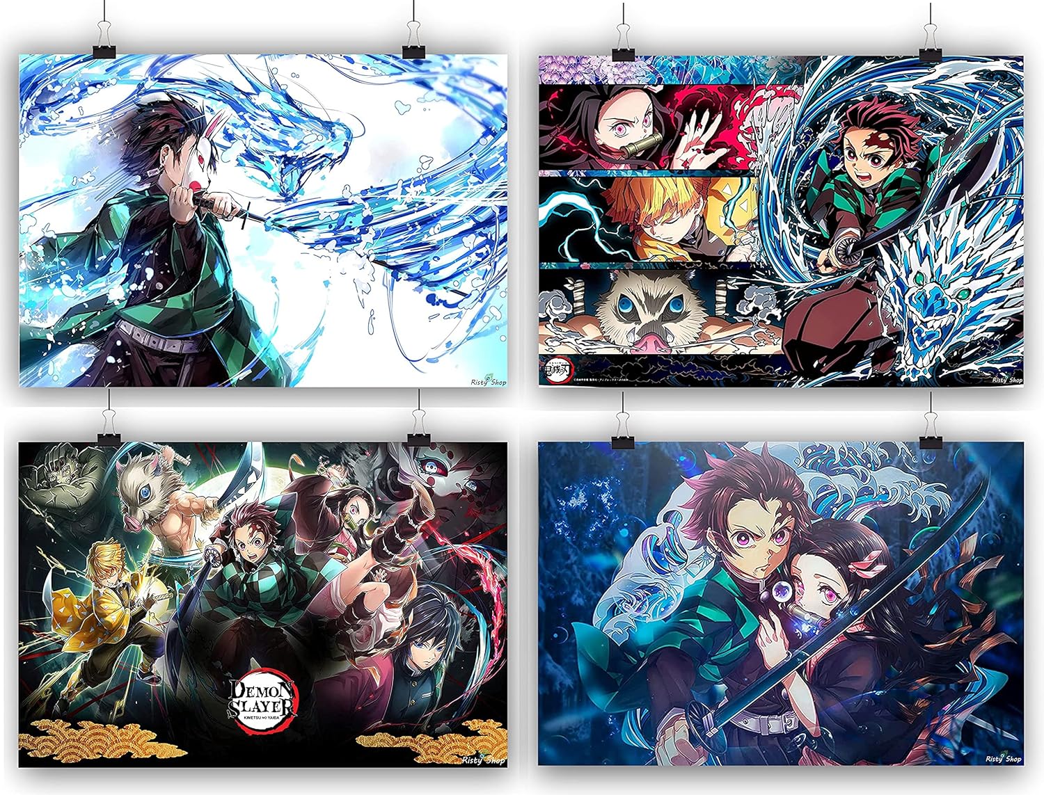 Risty Shop High Definition Demon Slayer Key Art Poster Wall Decoration risty-shop-high-definition-demon-slayer-key-art-poster-wall-decoration