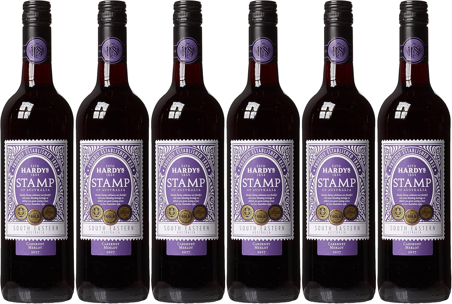 Hardys Stamp Cabernet Merlot Wine, 75 cl (Case of 6): Amazon.co.uk ...