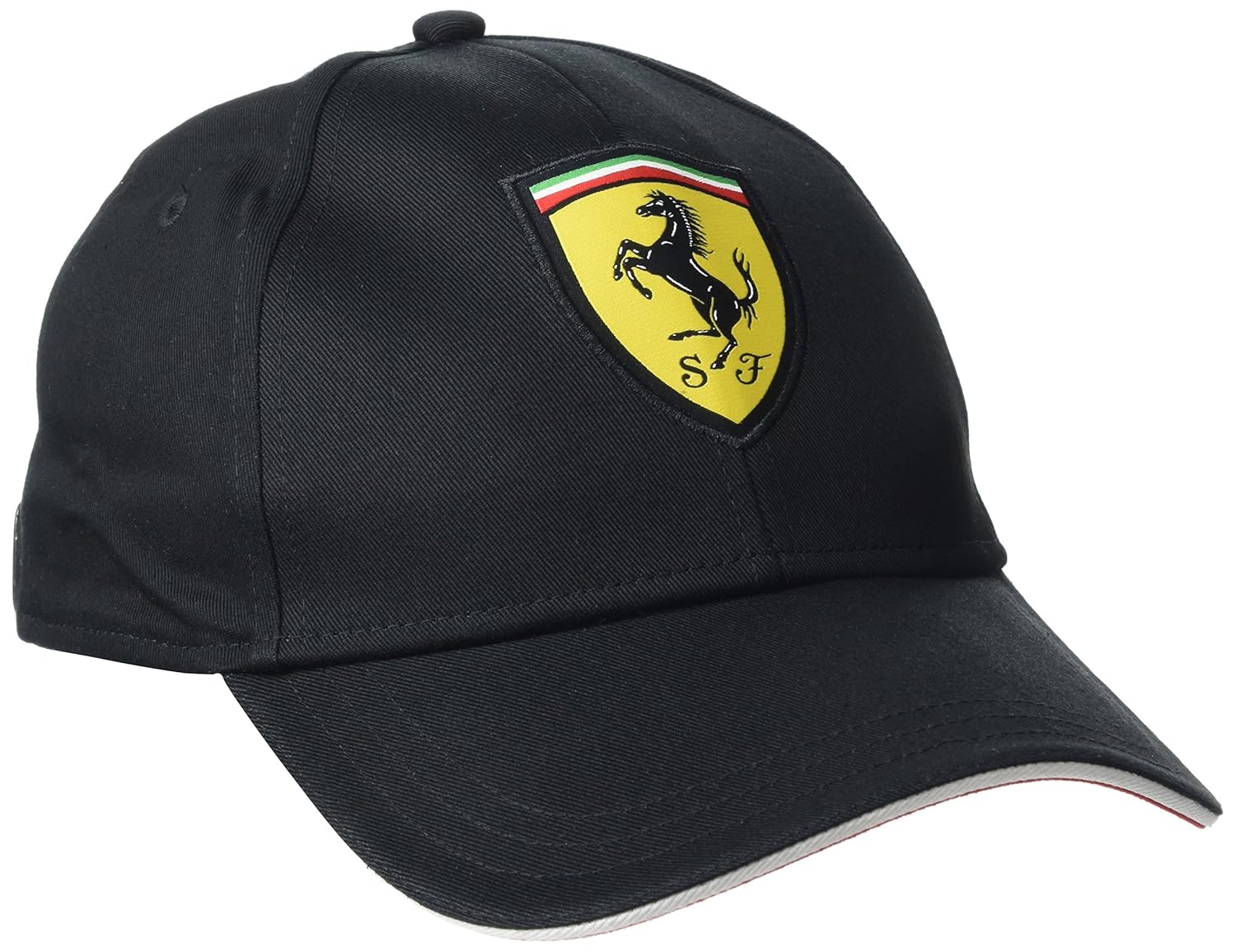 Ferrari Black Cap with Classic Logo: Amazon.co.uk: Clothing