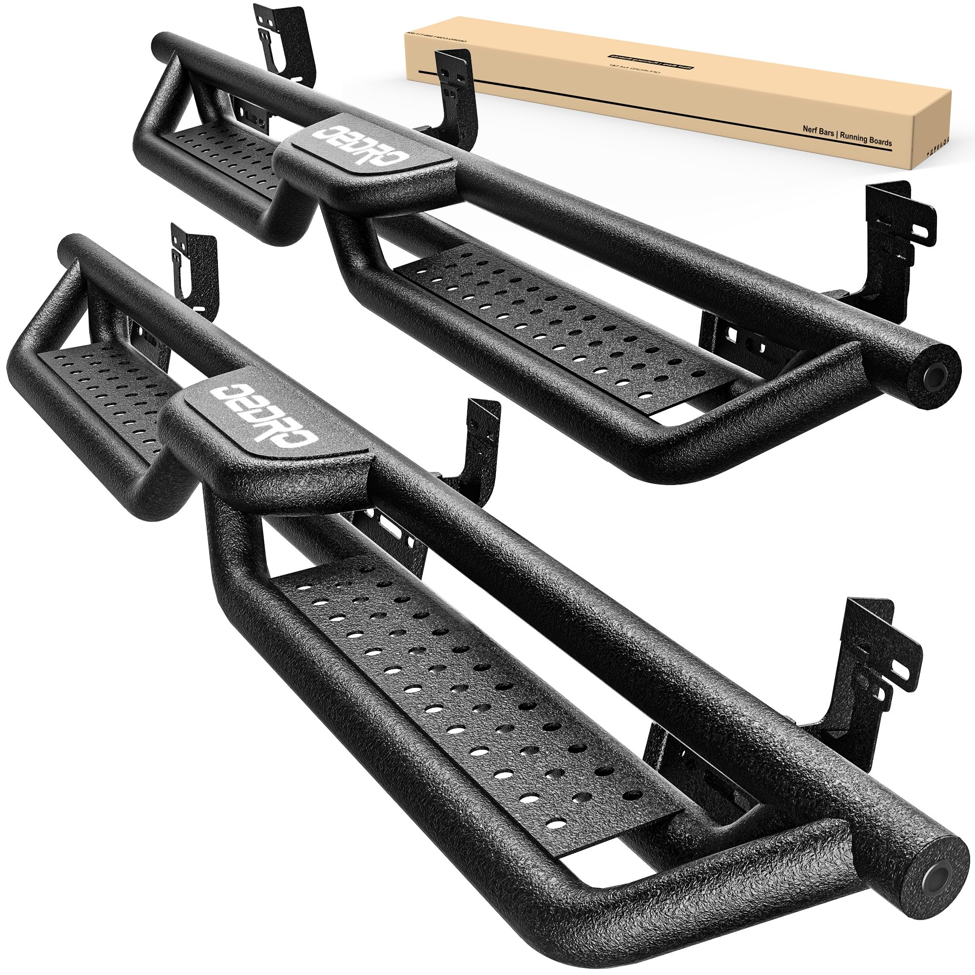 Running Boards Compatible with 2009-2018 Dodge Ram 1500 Crew Cab, 2019 ...