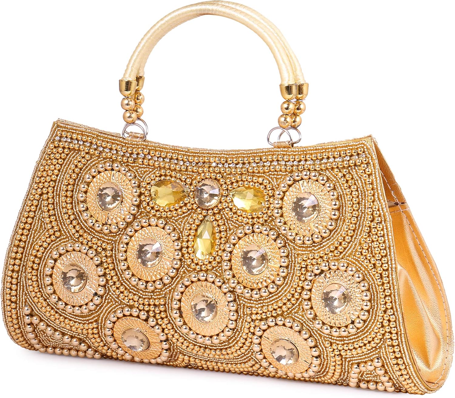 Buy STYLO G Women's Dulhan Bridal Purse for Wedding (Golden) at Amazon.in