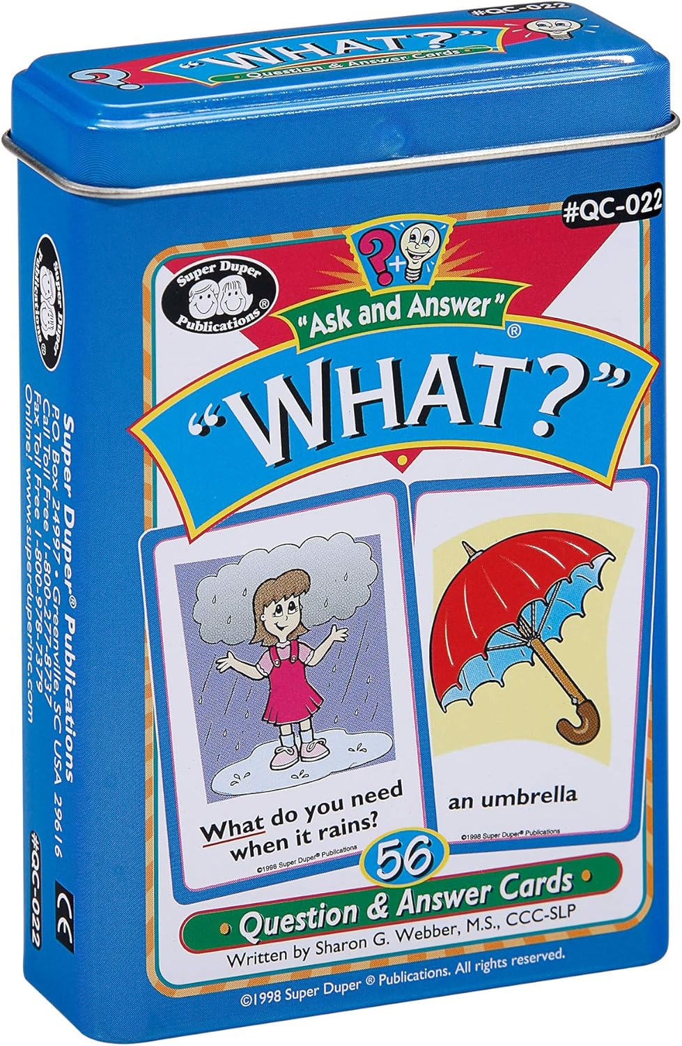 Ask and Answer “What?” Questions Flash Card Deck - Super Duper ...