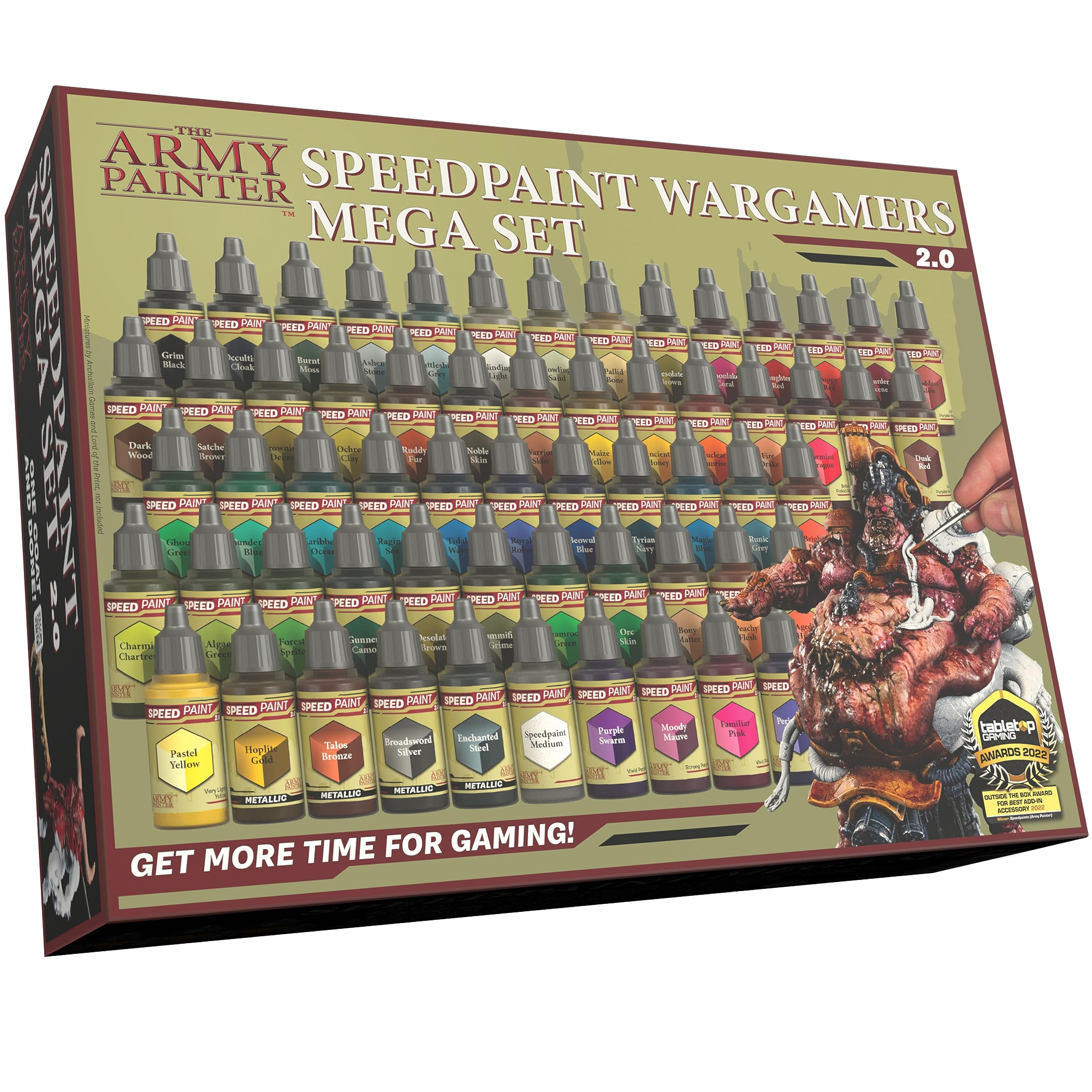 Army Painter Speed Paint Mega Set with 60 Acrylic Paints, Metallics ...