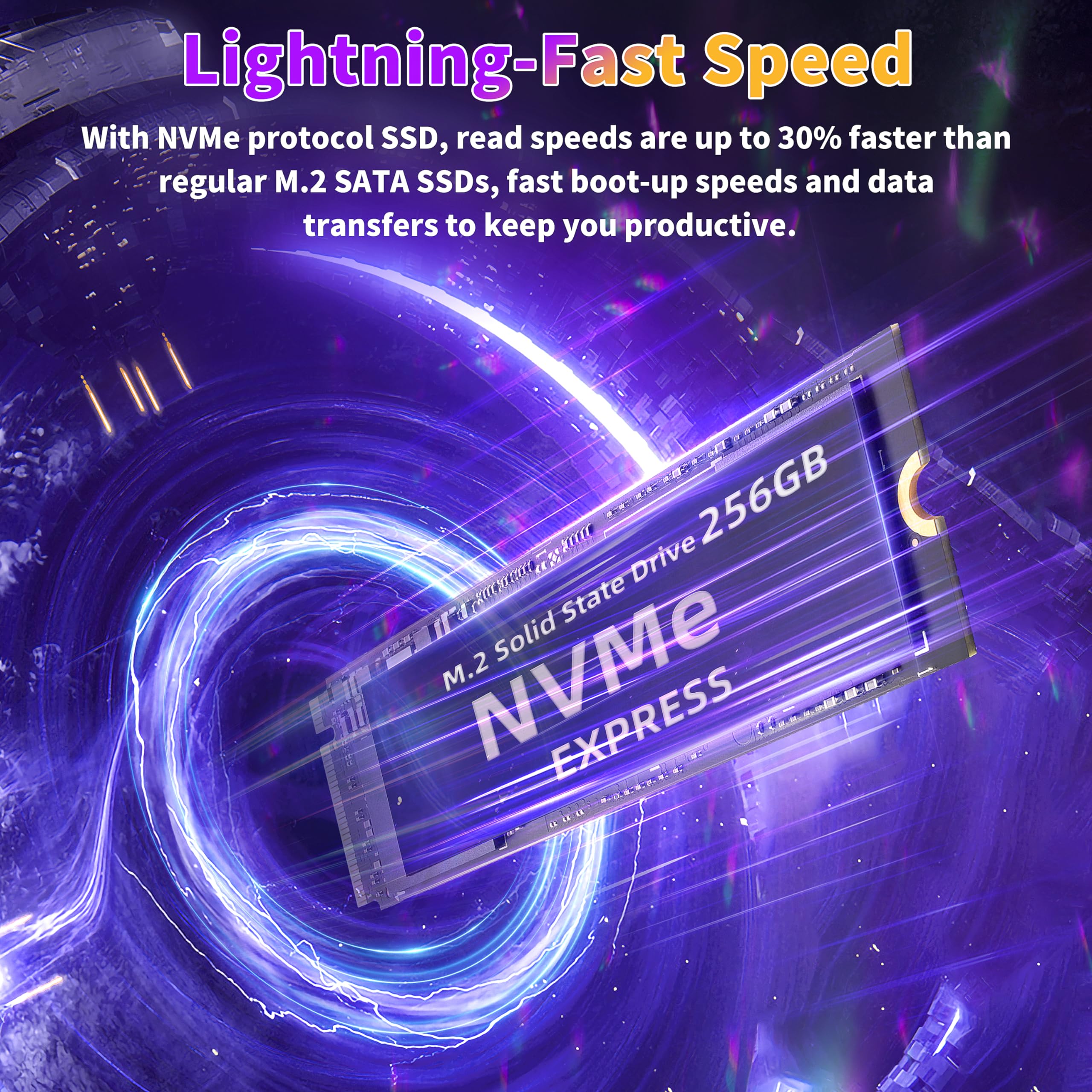 Mua 16 Inch Purple Laptop Computer 12G LPDDR5 RAM 256GB NVMe SSD Gaming ...