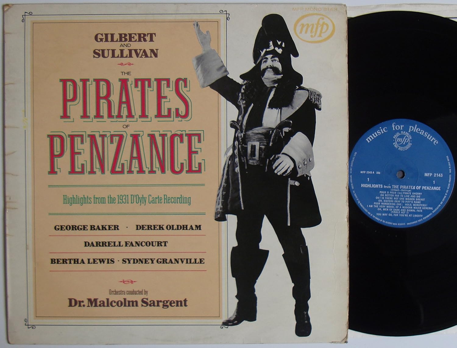 Gilbert & Sullivan: Highlights From The Pirates Of Penzance - LP ...