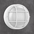 Faymart 8" Bulkhead LED Light White Round, Nautical Outdoor Wall Light ...