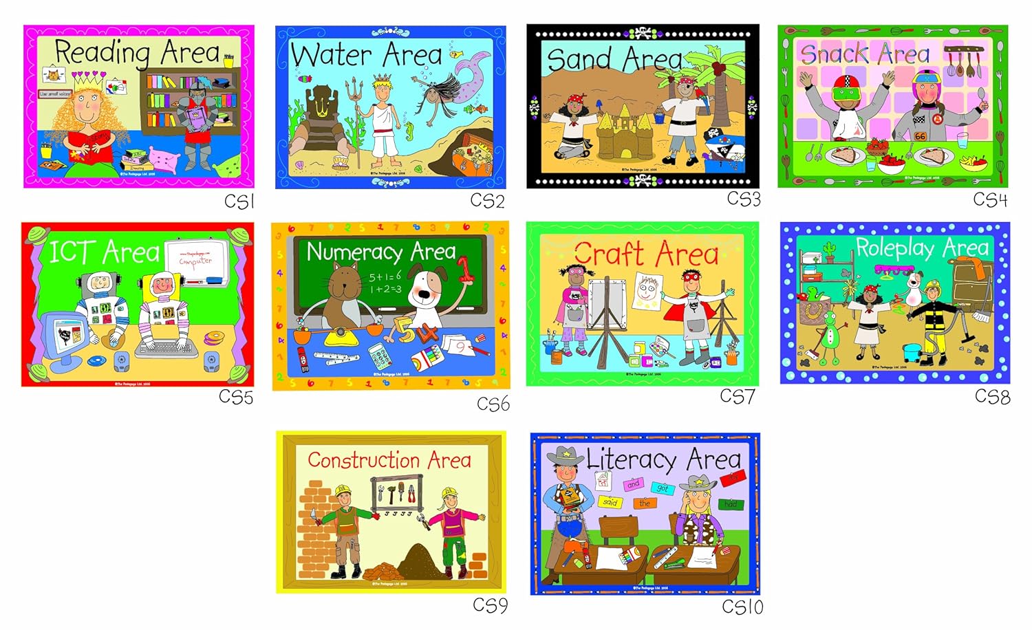 The Pedagogs Classroom Area Signs: Amazon.co.uk: Office Products