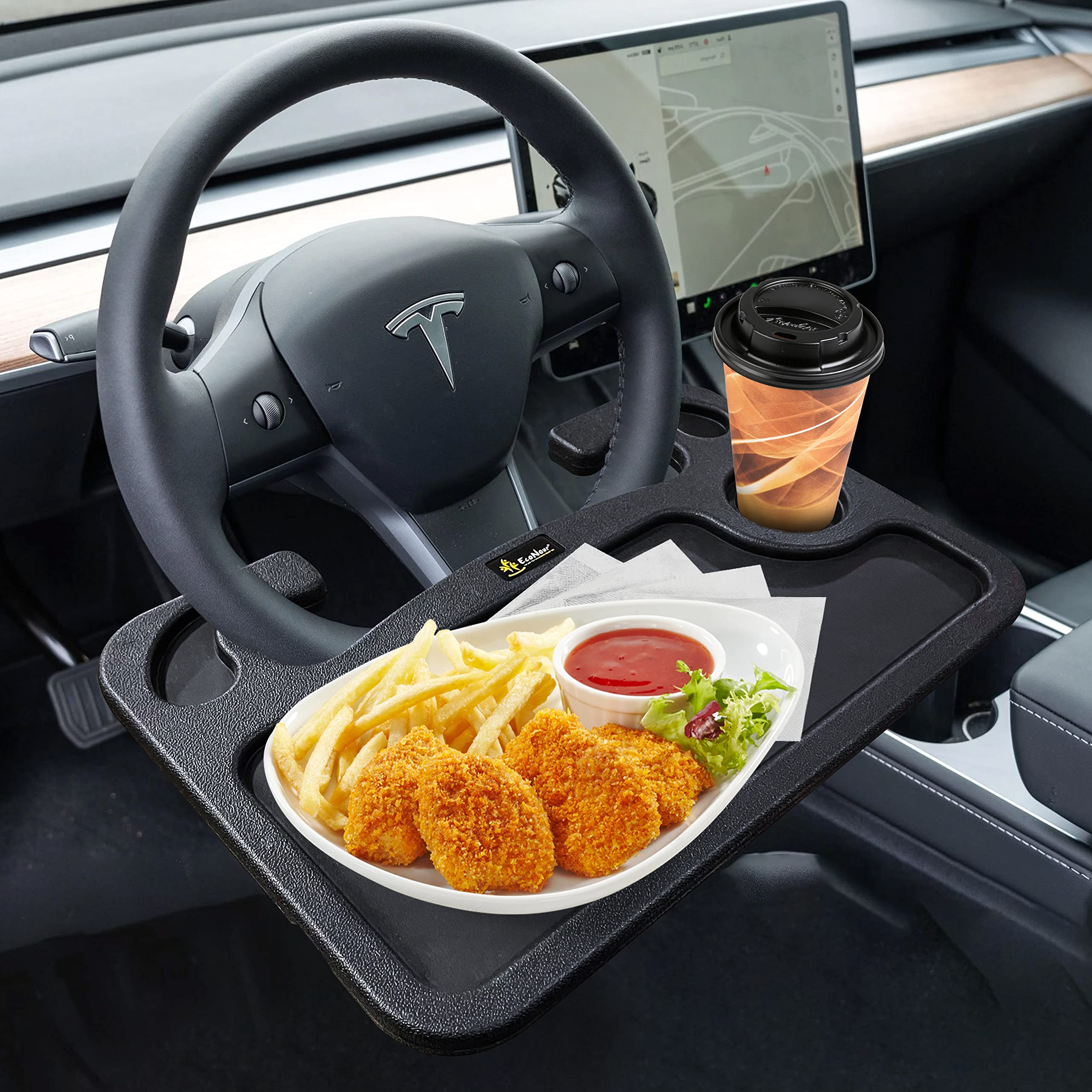 Mua 2 in 1 Upgraded Steering Wheel Desk | Car Food Tray for Eating with ...
