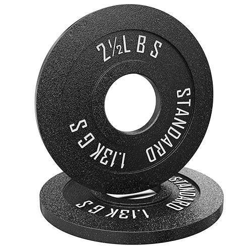 Synergee Standard Metal Weight Plates 35 lb Pair. 2” Opening for ...
