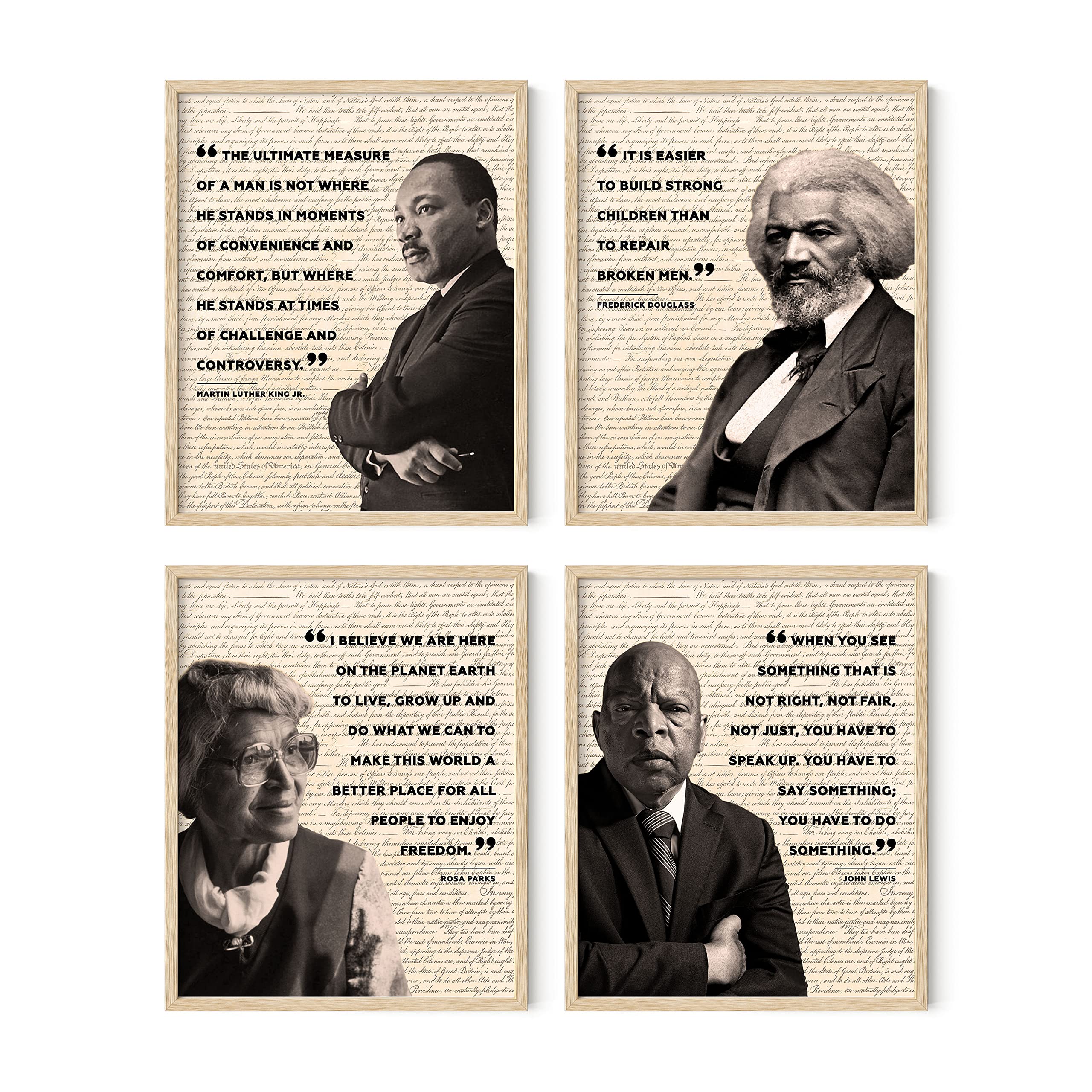 Mua HAUS AND HUES African American Wall Art Black History Posters for ...