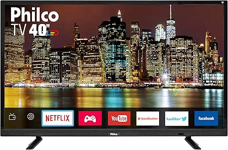 Smart TV LED 40" Philco PTV40E21DSWN FULL HD com Conversor Digital 2 ...