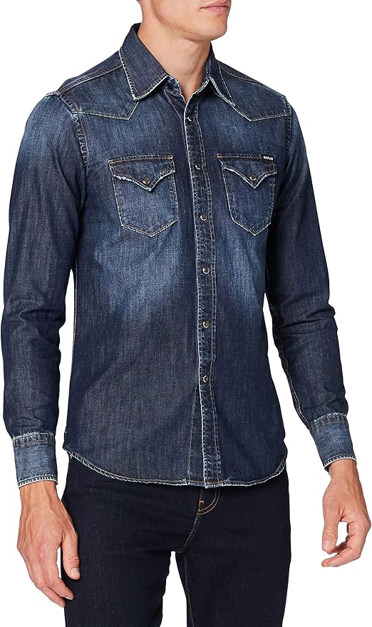 Replay Men's Shirt : Amazon.co.uk: Clothing