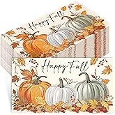 Amazon.com: Whaline 80Pcs Fall Guest Paper Napkins Hello Fall Pumpkin ...
