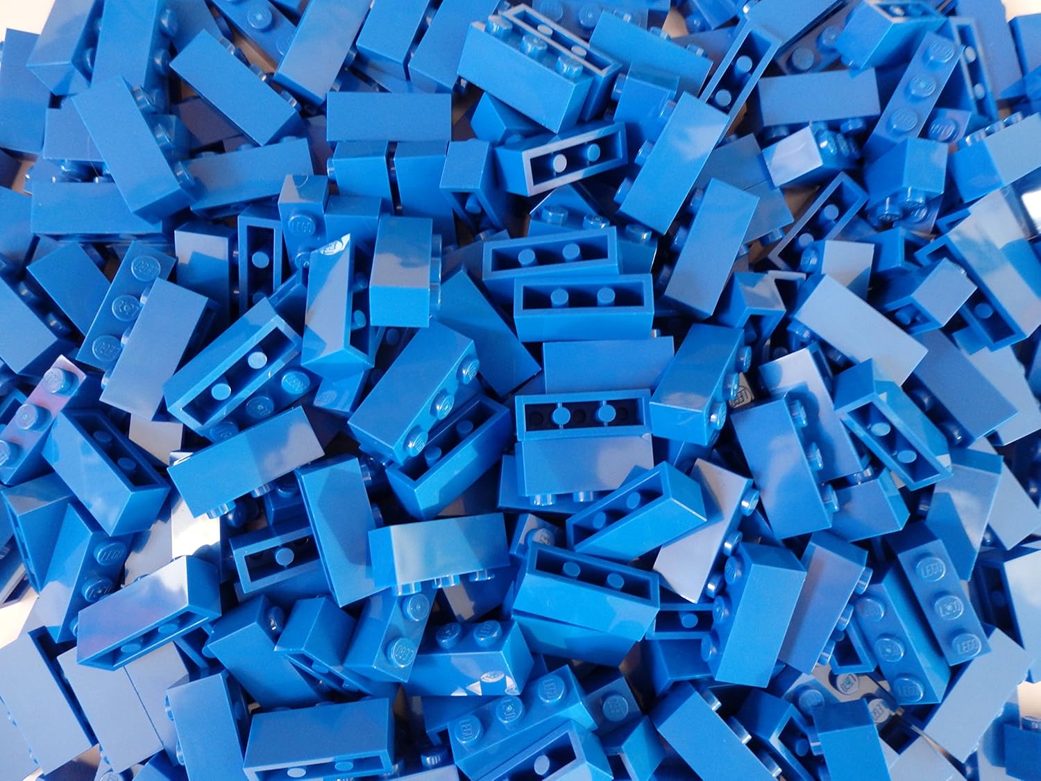 LEGO Bricks: Blue 1x3. Part 3622 (X 50): Amazon.co.uk: Toys & Games