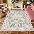 Amazon.com: Lahome Pink Washable Rugs for Bedroom Girls 6x9, Boho ...