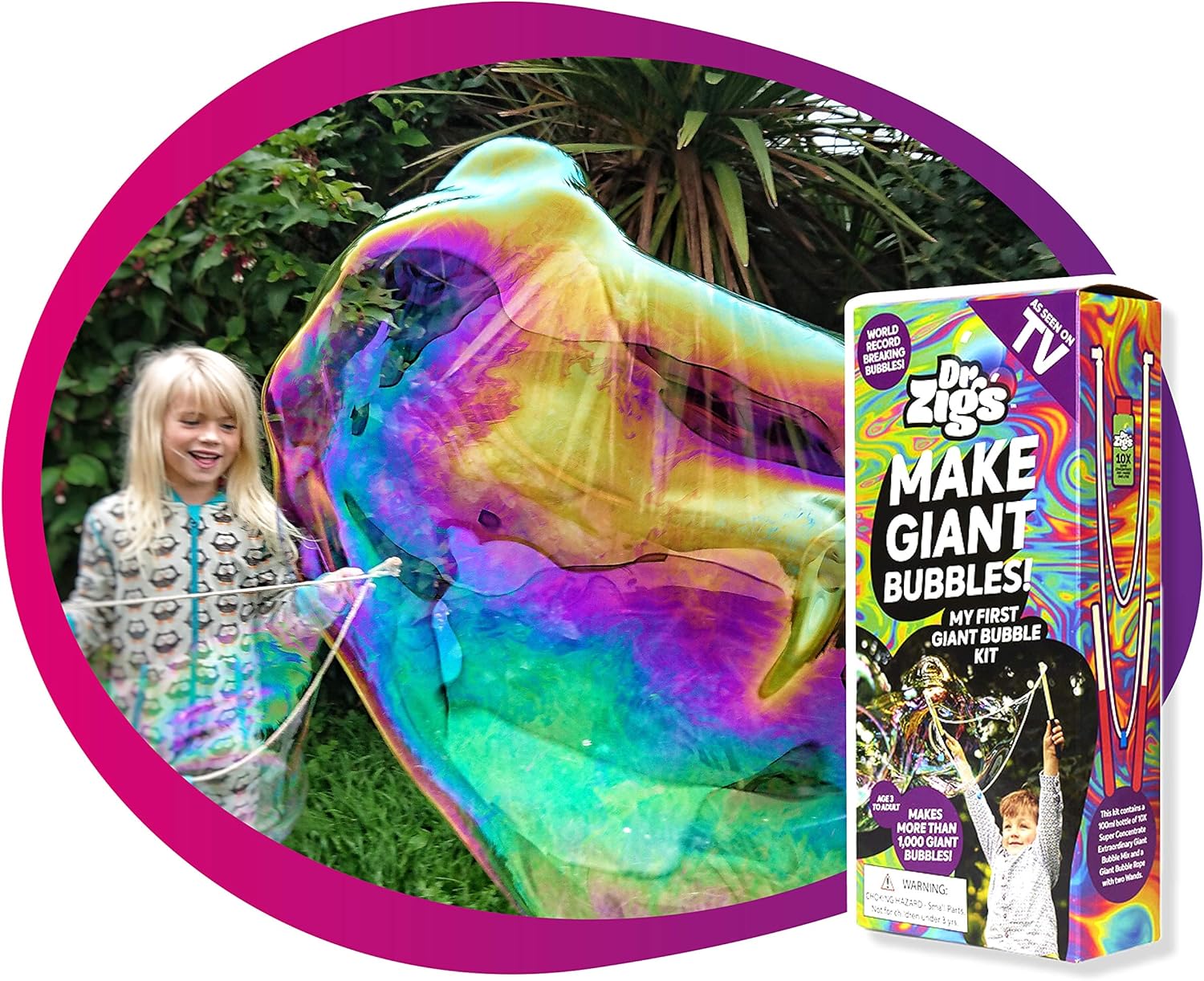 DR ZIGS ECO FRIENDLY GIANT BUBBLE KIT – Best Huge Bubble Making Set ...