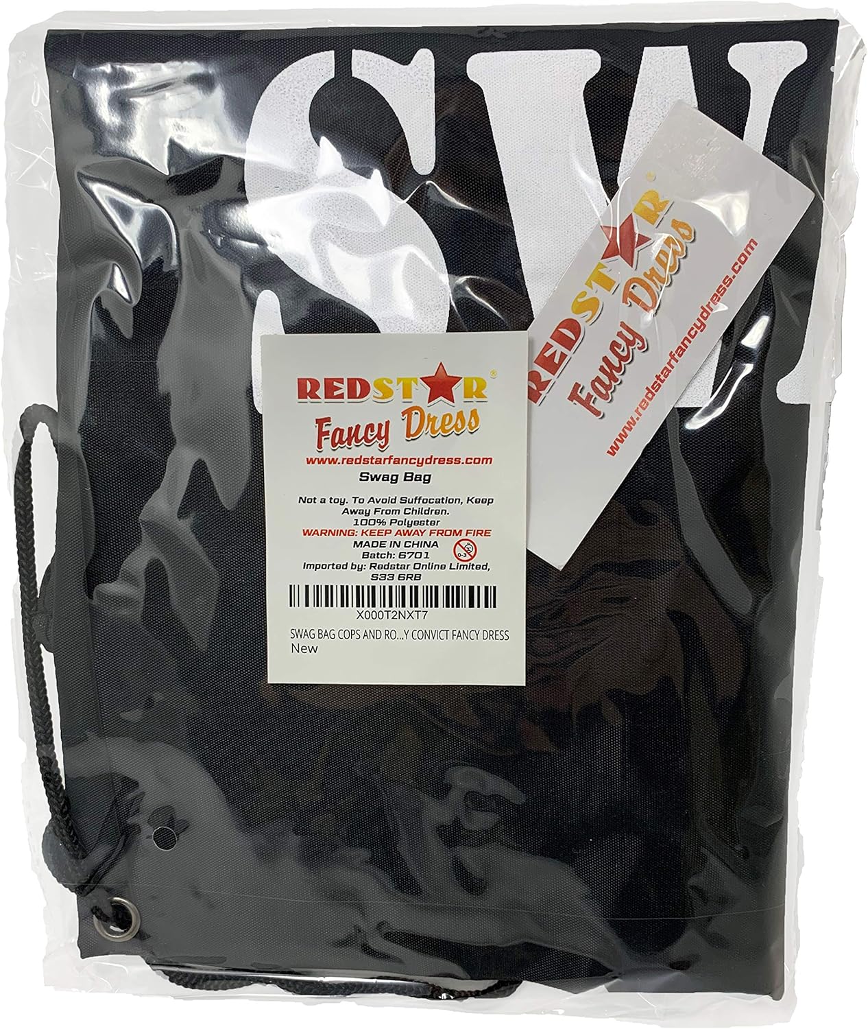 SWAG BAG COPS AND ROBBERS THIEF BURGLAR ACCESSORY CONVICT FANCY DRESS ...