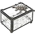 Amazon.com: Sea Turtle Glass Trinket Box Jewelry Keepsake Display J ...