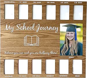 Amazon.com: K-12 Picture Frame, 12 School Years Photo Frame, Wall ...