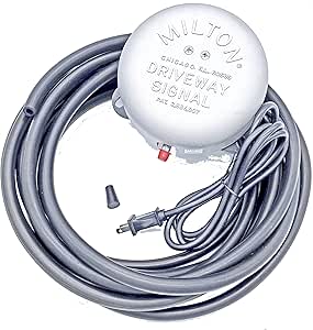Milton’s Bells Driveway Bell Kit with 25' Signal Hose with Durable Bell ...