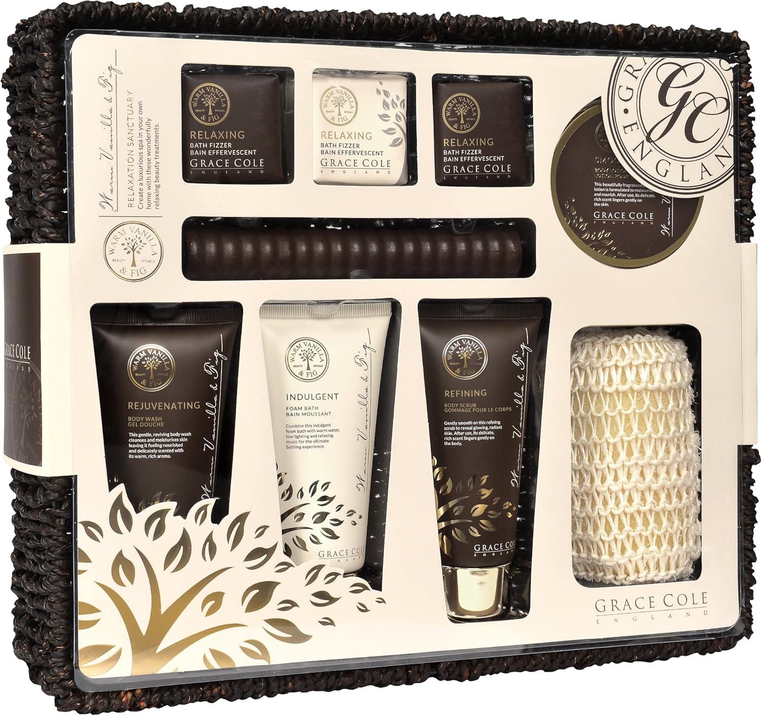 Grace Cole Relaxation Sanctuary Foam Bath 100ml/ Body Scrub 100ml/ Body ...