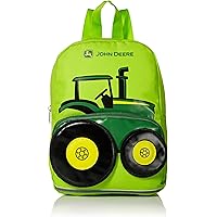 Amazon.com | John Deere Boys' Tractor Toddler Backpack, Lime Green, One ...