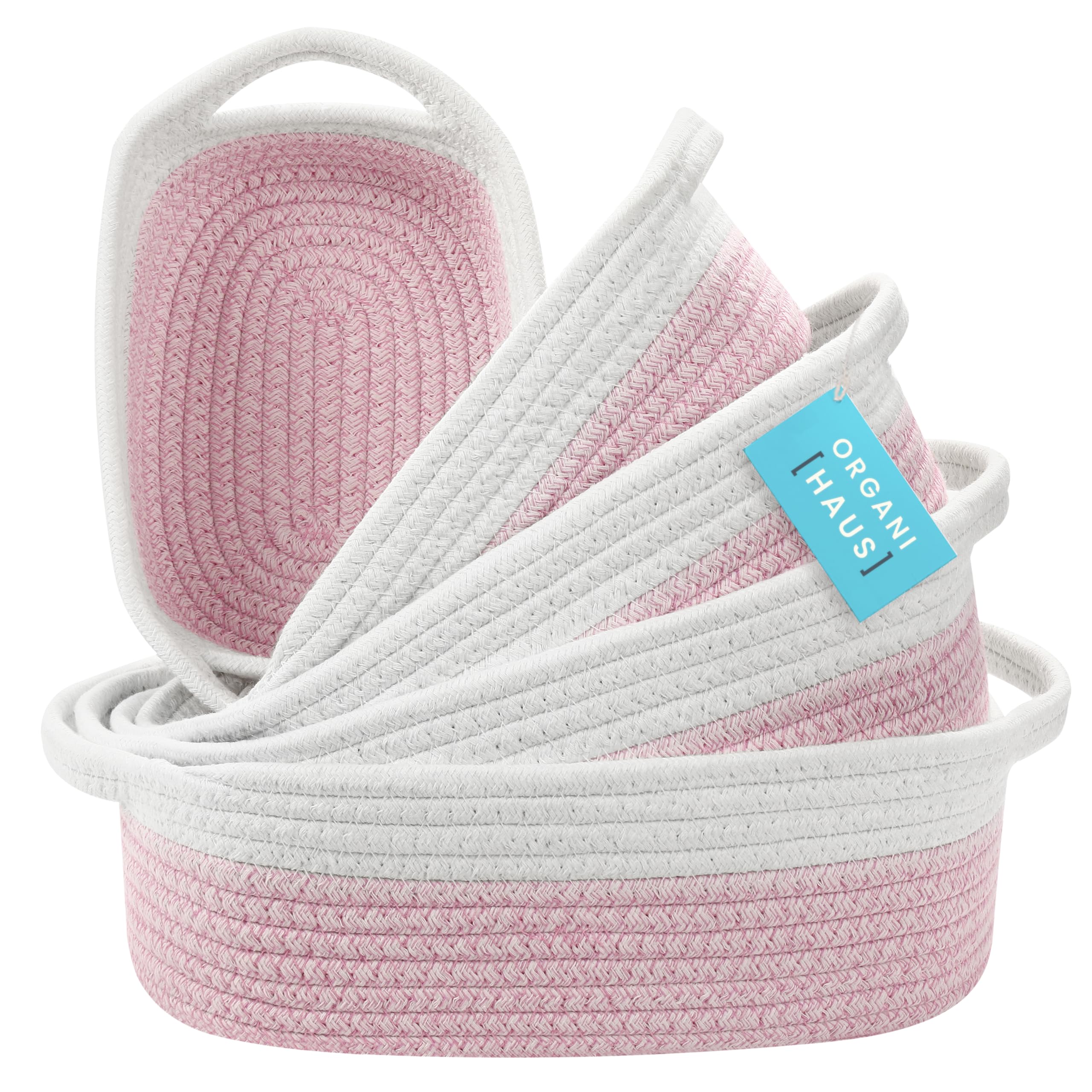 OrganiHaus -----Set of 4-- Rectangle Storage Baskets for Organizing ...