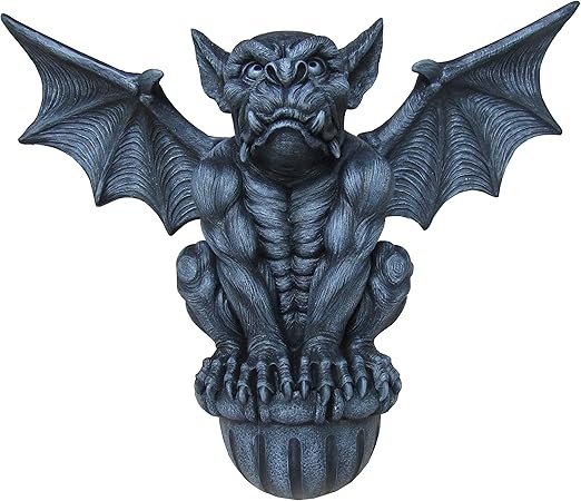Wall Mounted 20 Inch Gargoyle - Gothic Medieval Wall Art Hanging Statue ...