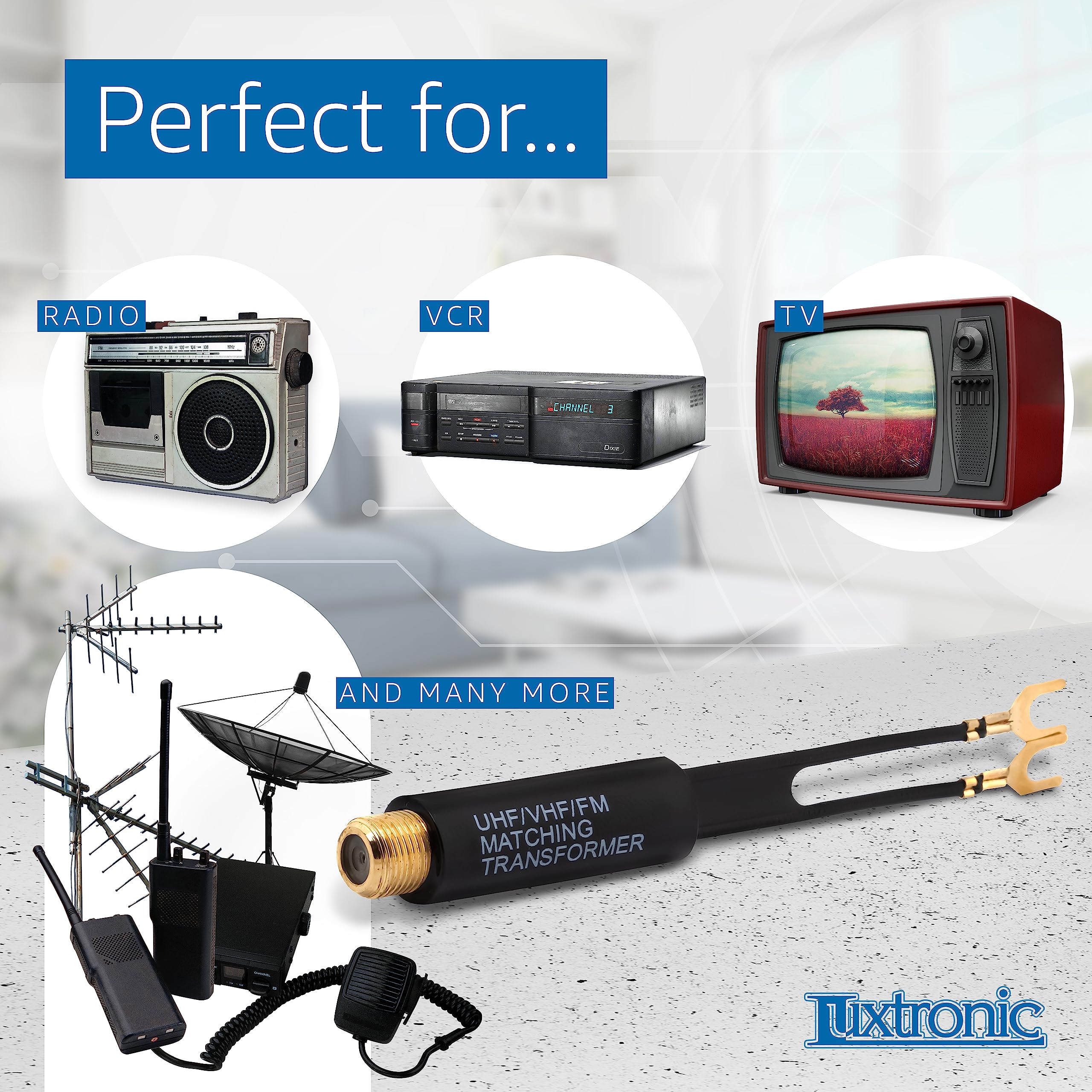 Mua Luxtronic Matching Transformer, 3-Pack Gold-Plated Balun Antenna ...