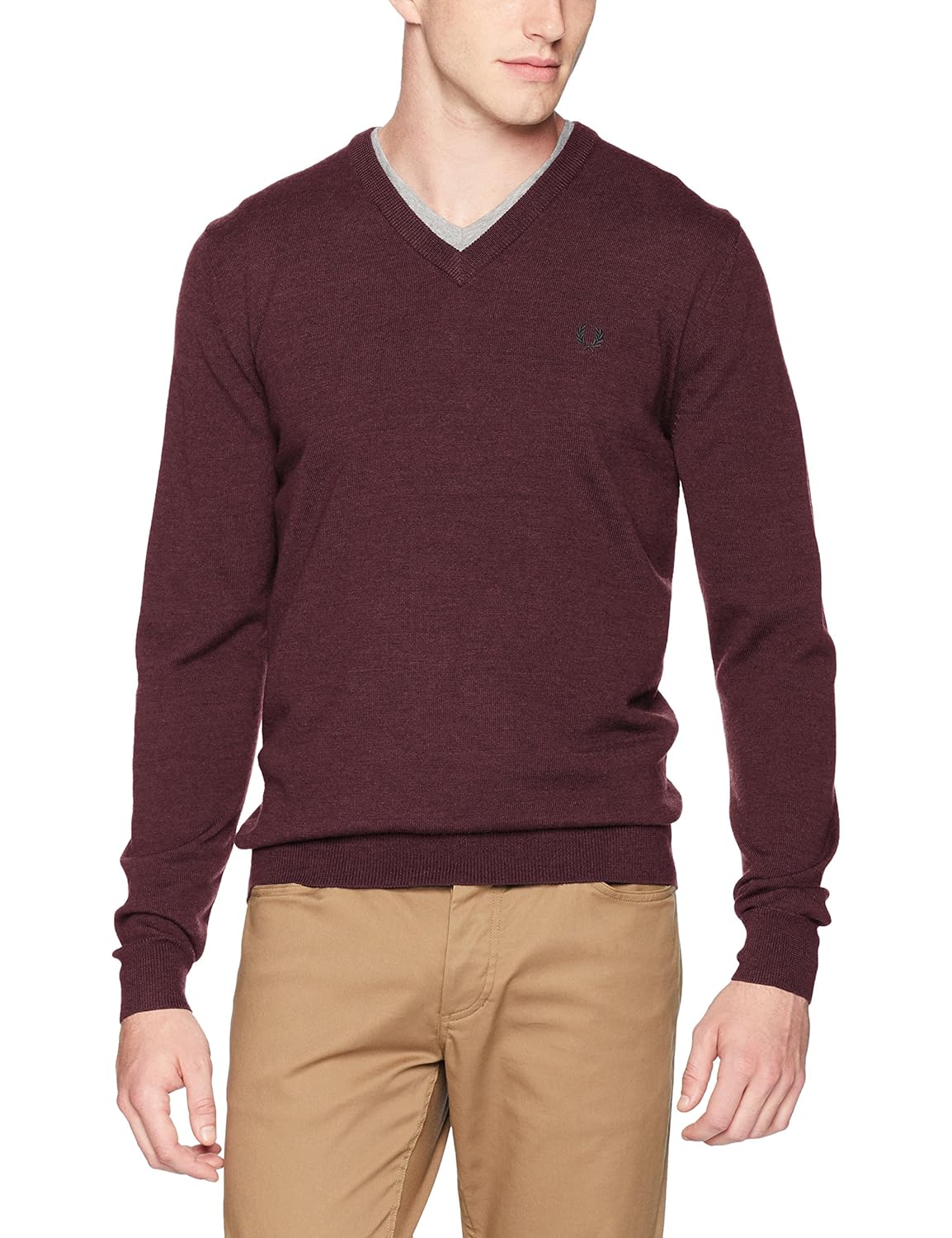Fred Perry Men's Classic V Neck Sweater Pullover: Amazon.co.uk: Clothing