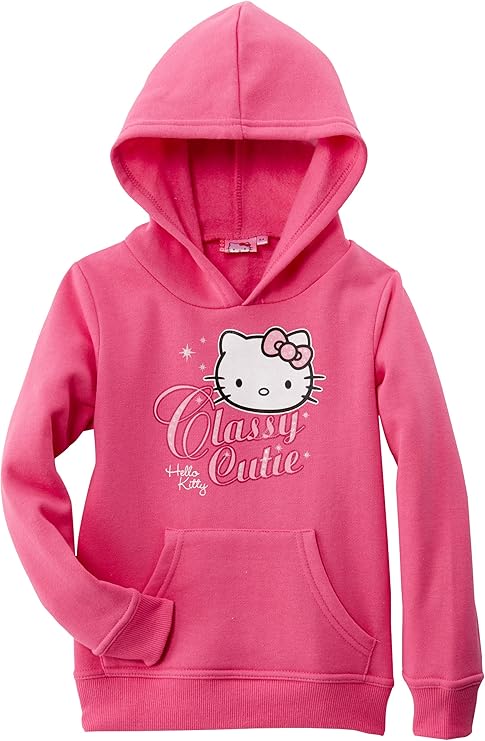 Hello Kitty - Sweat-Shirt à Capuche - Fille - Rose Clair (Rose) - 4 ...