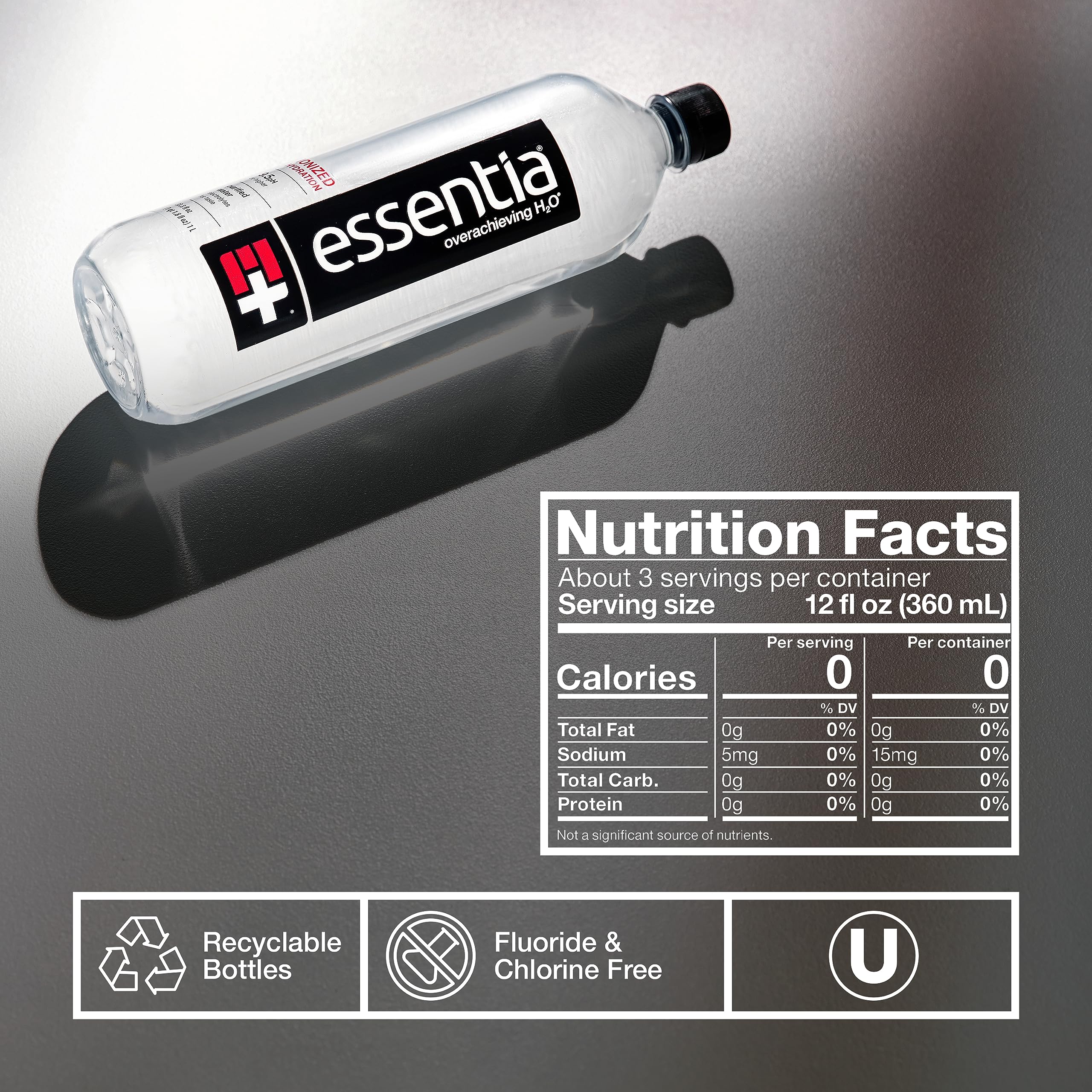Mua Essentia Water Bottled, Ionized Alkaline Water:99.9% Pure, Infused ...